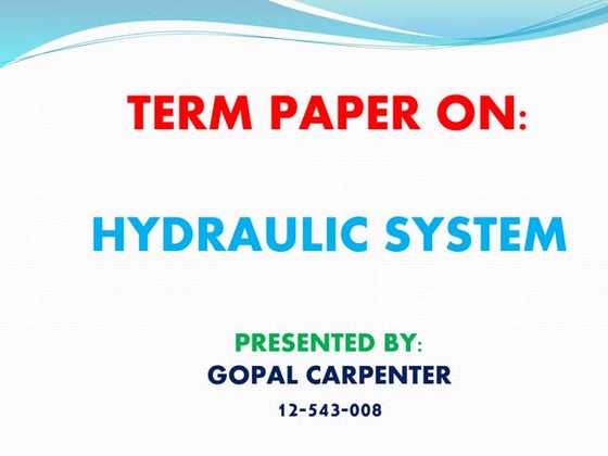 Study on hydraulic powerpack | PDF