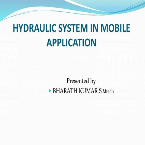 Hydraulic system | PPTX