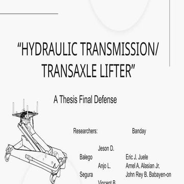 Hydraulic Transmission Lifter.pptxxxxxxx | PPTX