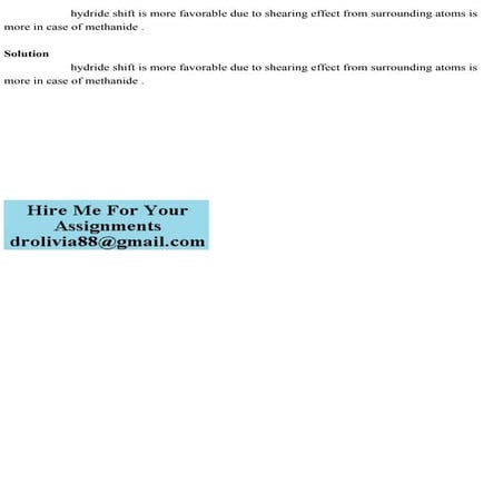 hydride shift is more favorable due to shearing e.pdf