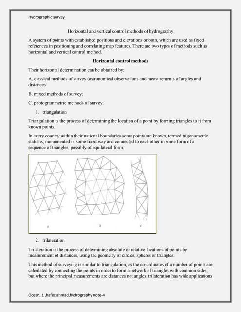 Methods of Shore Observations for Horizontal position Fixing | PDF ...