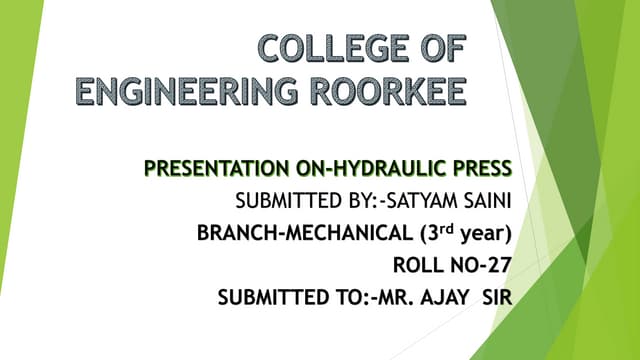 hydraulic press .pptx
