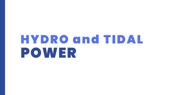 Hydro Power Generation: School and College Project (With Thesis) | PPTX