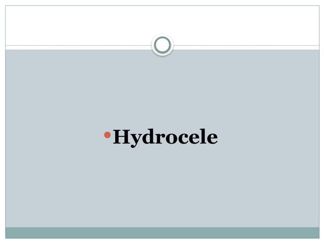 Hydrocele | PPT