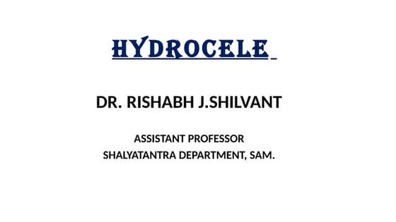 HYDROCELE.pptx999999999999999999999999999999999999 | PPT
