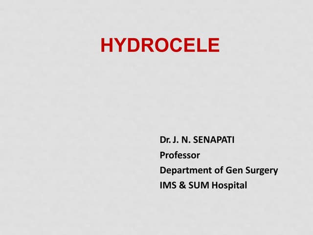Hydrocele | PPT