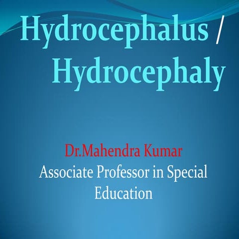 Hydrocephaly | PPT