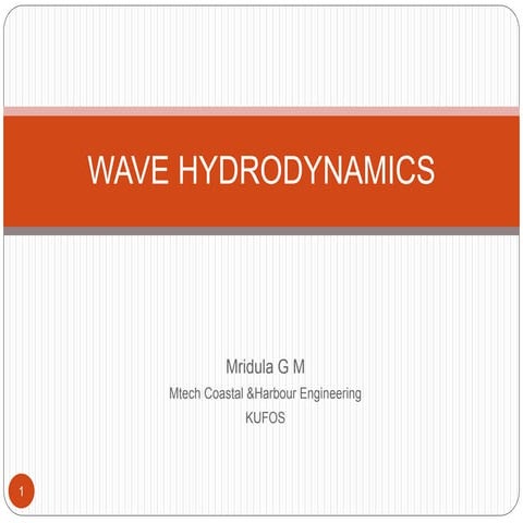 Hydrodynamics | PPTX