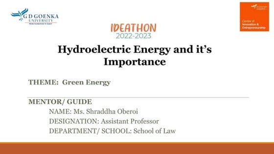 Hydro power ppt | PPT