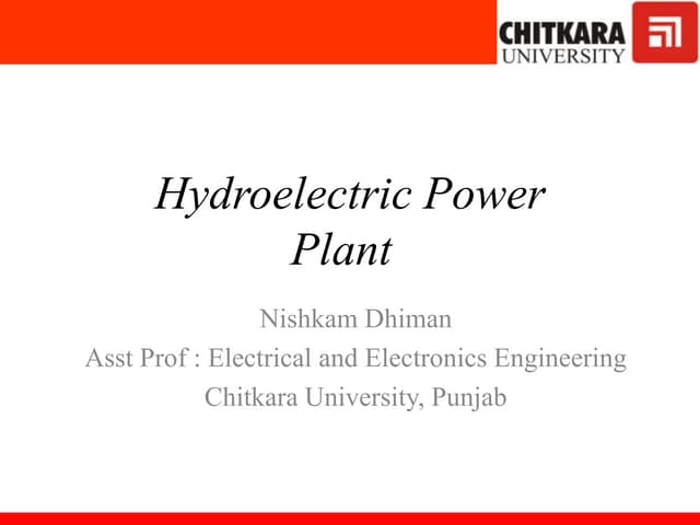 KOYNA HYDROELECTRIC POWER PLANT | PPTX