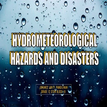 Hydrometeorological Hazards | PPTX