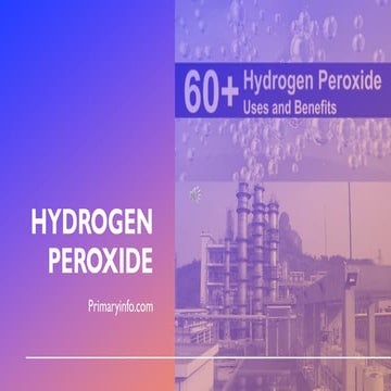 Hydrogen peroxide Project | PPT