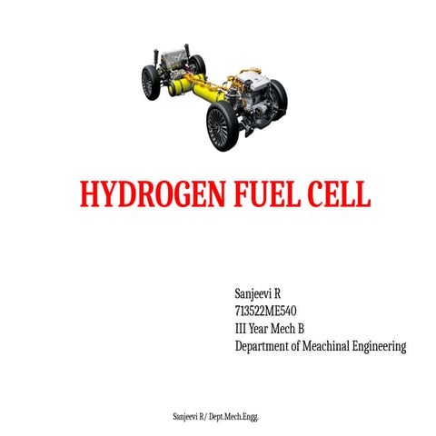Hydrogen Fuel Cell - Recent Trends in Automobile - Engineering concept.pptx