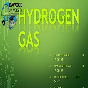 Hydrogen gas | PPTX
