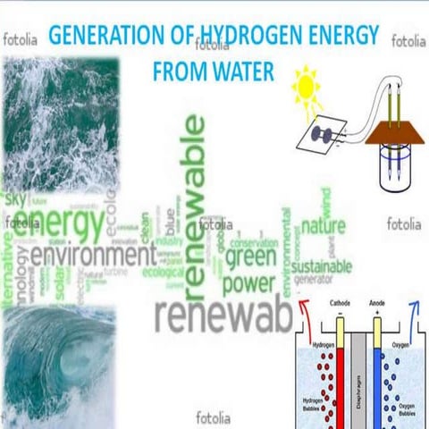 Hydrogen generation from water using nanoparticles | PPTX
