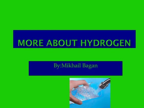 Presentation (Hydrogen) | PPT