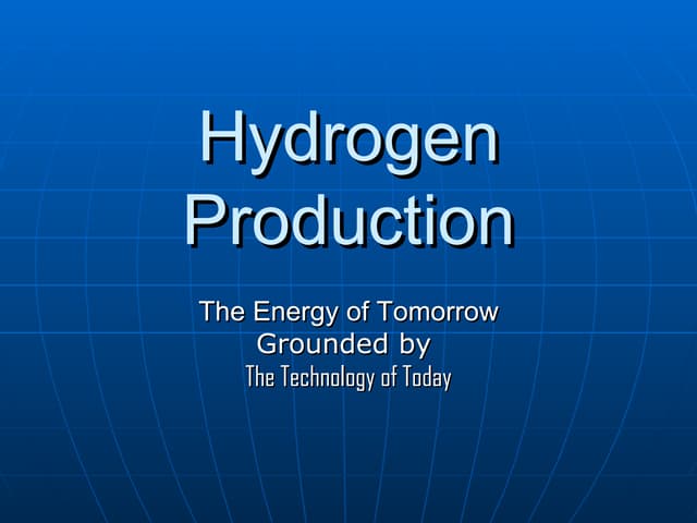 Presentation (Hydrogen) | PPT