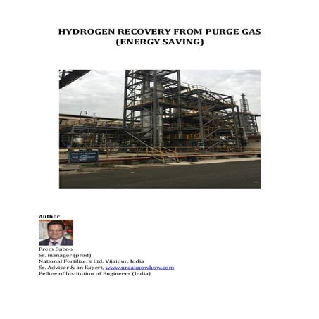 Hydrogen recovery from purge gas(energy saving) | PDF