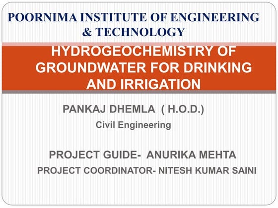 Water resource engineering project list | PDF