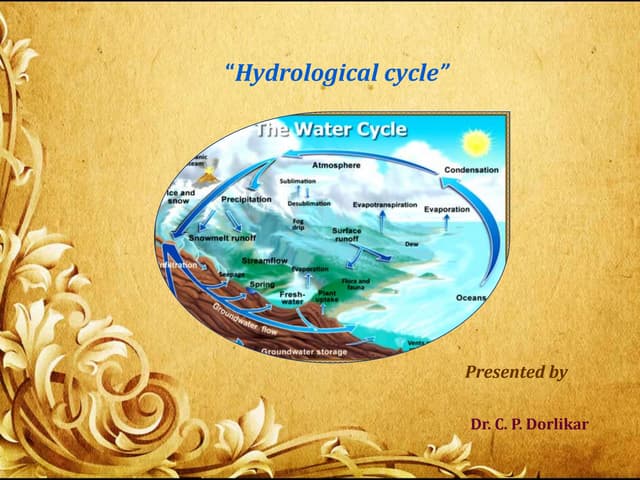 Hydrological cycle powerpoint presentation | PPTX