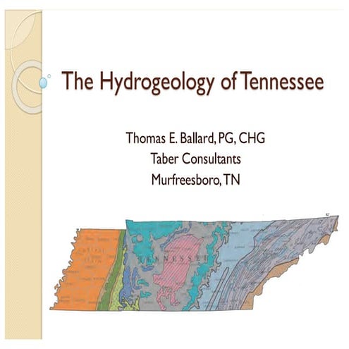 Hydrogeology of Tennessee | PDF