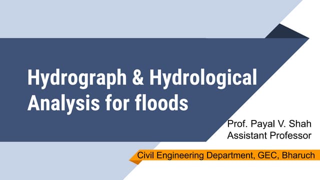 Hyetograph and hydrograph analysis | PPTX | Geography | Science
