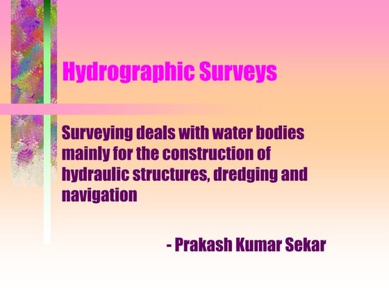 Hydrographic Survey | PPT