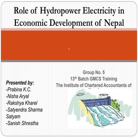 Role of Hydropower Electricity in Economic Development of Nepal | PPTX ...