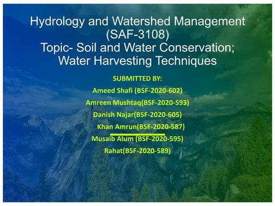 Water conservation | PPT