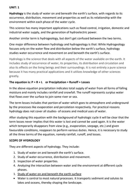 IRRIGATION WATER QUALITY -PHYSICAL AND CHEMICAL PROPERTIES OF WATER | PPT