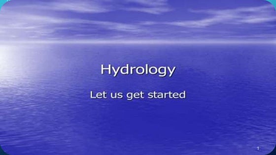 Practical Applications of Hydrology | PPTX | Geography | Science