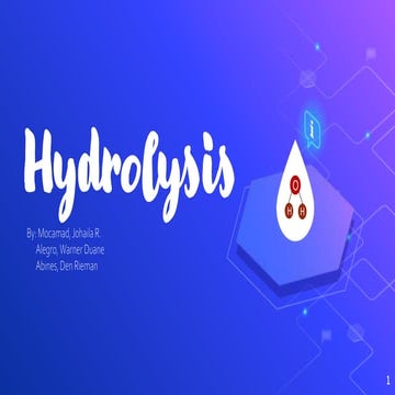 Hydrolysis1 | PPT