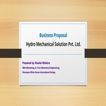 Repair and Maintenance of Hydro Mechanical Components of Hydro Power ...