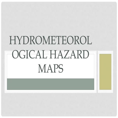 Hydrometeorological Hazard Maps in the Philippines.ppt