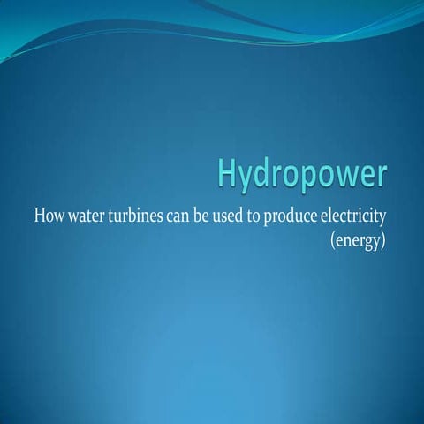 Hydropower | PPTX