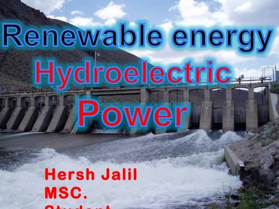 Hydro Power Generation: School and College Project (With Thesis) | PPTX