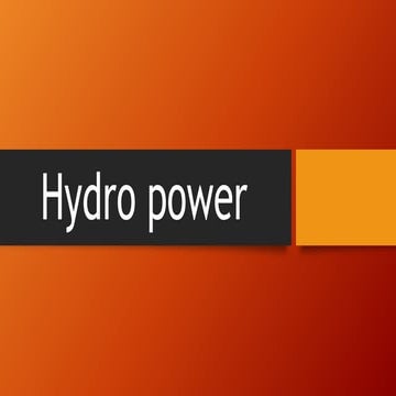 Hydro power.pptx
