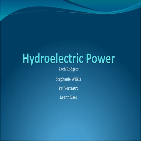 Hydro power ppt | PPT