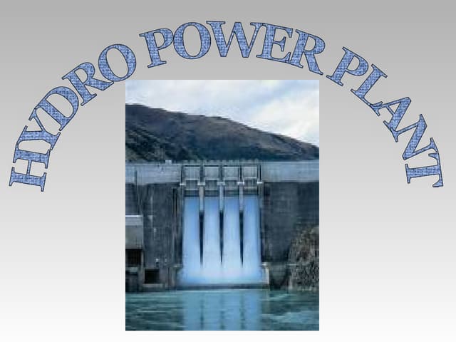 Hydro power plant | PPTX