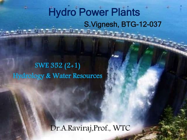 Hydro power plant | PPTX