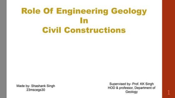 Geotechnical engineering, civil engineering | PPTX