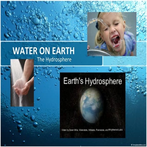 The Hydrosphere | PPT