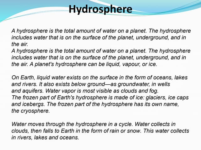 WATER, class 7 geography lesson 5, cbse | PDF