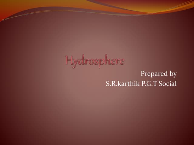 WATER, class 7 geography lesson 5, cbse | PDF