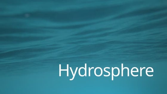 Water Distribution on Earth | PPT