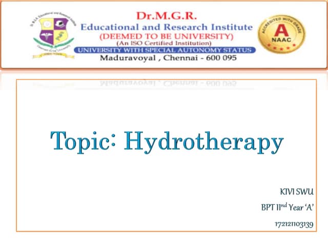 Whirlpool Bath - Physiotherapy.pptx