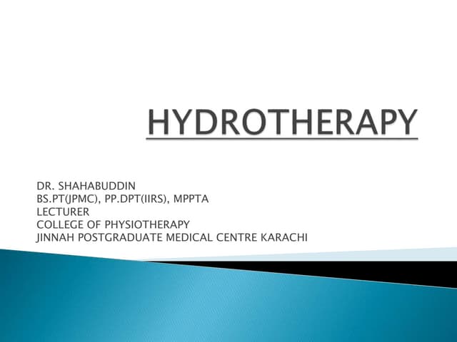 Whirlpool Bath - Physiotherapy.pptx