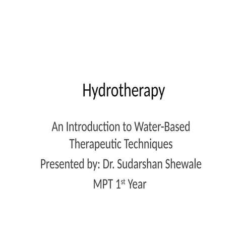 Whirlpool Bath - Physiotherapy.pptx