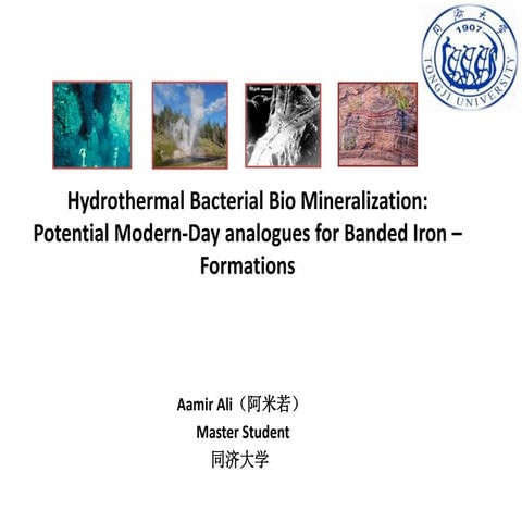 Hydrothermal Biomineralization, Bended iron formation. | PPT