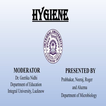 Personal Hygiene for Kids a power point lesson for kids to understand ...